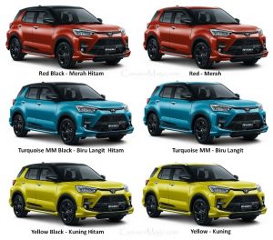 Toyota Raize Punya 12 Opsi Warna, Mana Favorit Anda? – Nusa Toyota News