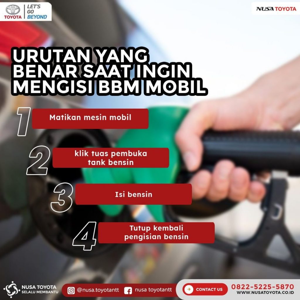 Urutan yang Benar Saat Mengisi BBM Mobil – Nusa Toyota News