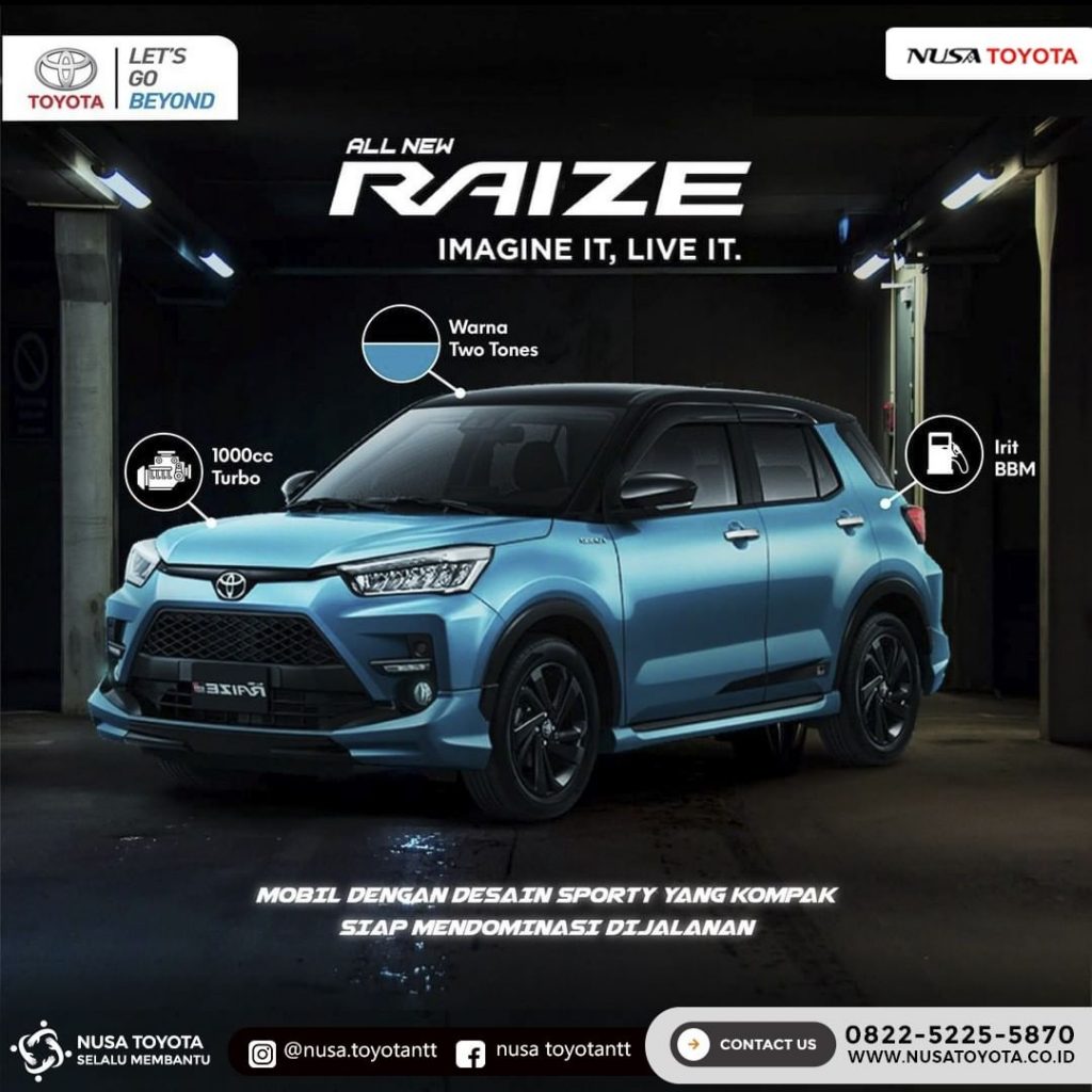 Irit Namun Bertenaga, Inilah Dia Toyota All New Raize – Nusa Toyota News