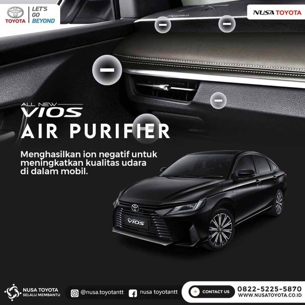Toyota Vios 2022 Hadir dengan Fitur Baru Air Purifier – Nusa Toyota News