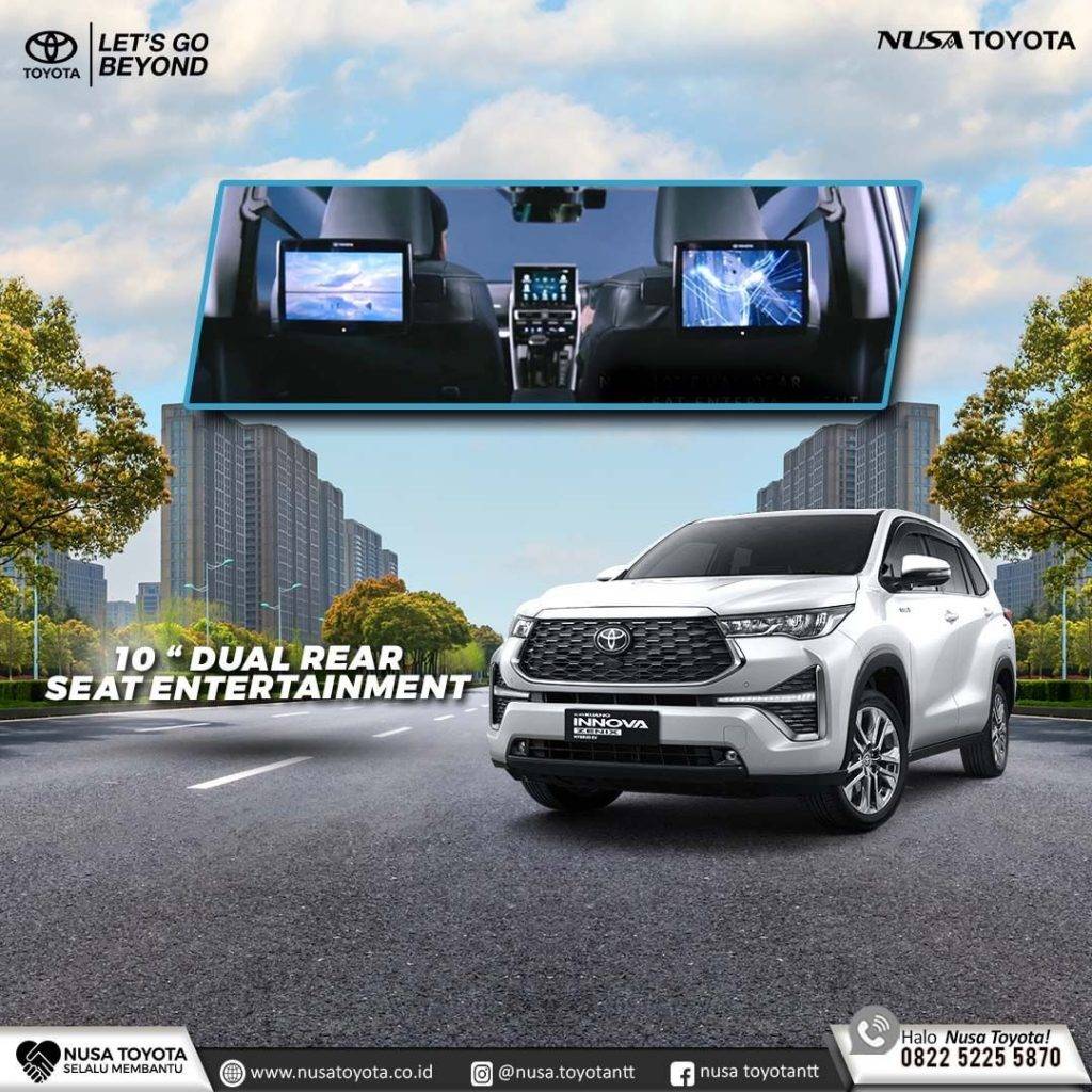 Penumpang Baris Kedua Innova Zenix Dimanjakan dengan Fitur Rear Seat ...