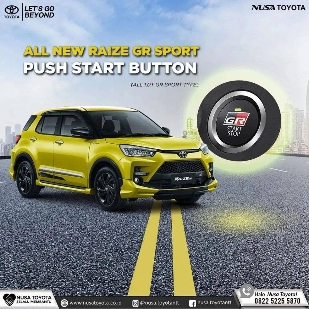 All New Raize GR Sport Hadir dengan Fitur Push Start Button – Nusa Toyota News